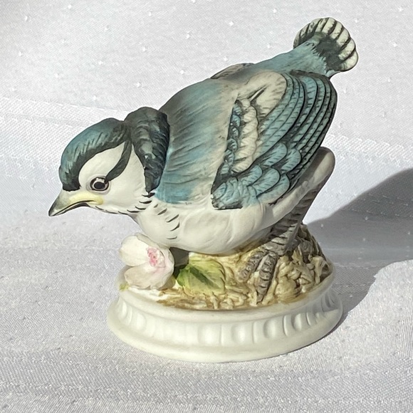 Art | Vintage Lefton China Hand Painted Blue Jay Figurine Kw1637 | Poshmark